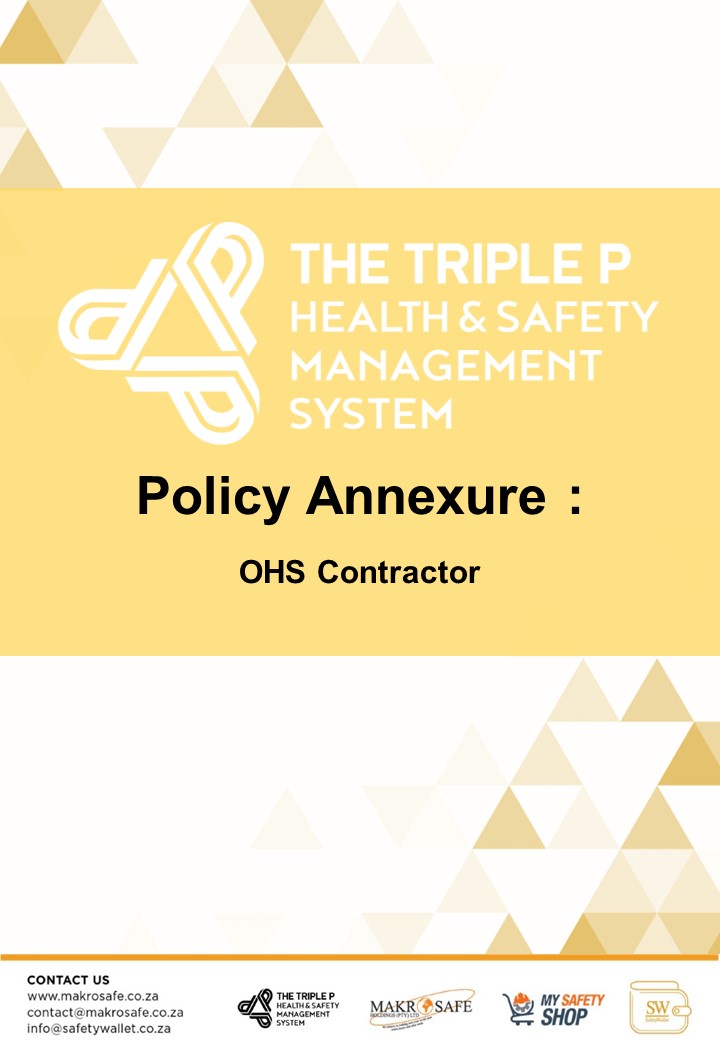 Free Download - OHS Contractor Policy Annexure 1
