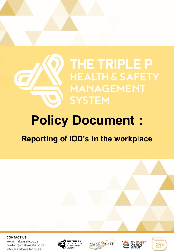 Reporting of Occupational Injuries and Disease Policy Document