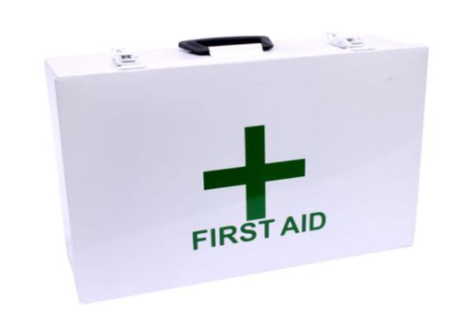 First Aid Box - Metal - Empty