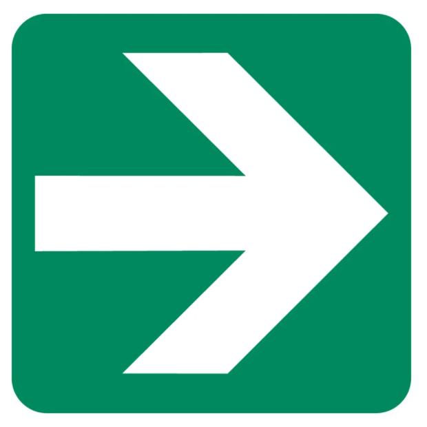 Green Arrow Direction - GA2 - ABS - 190